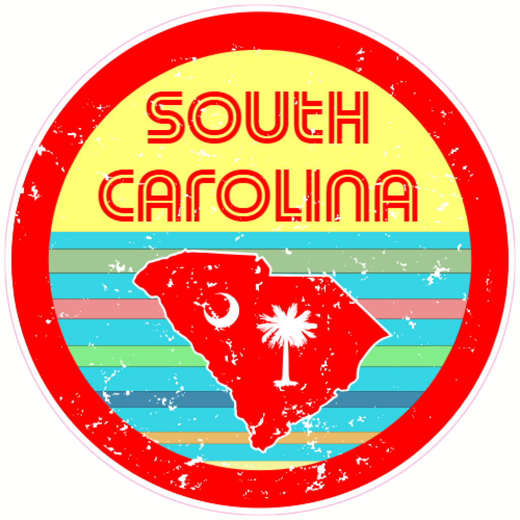 Myrtle Beach South Carolina Flip Flop Decal - U.S. Custom Stickers