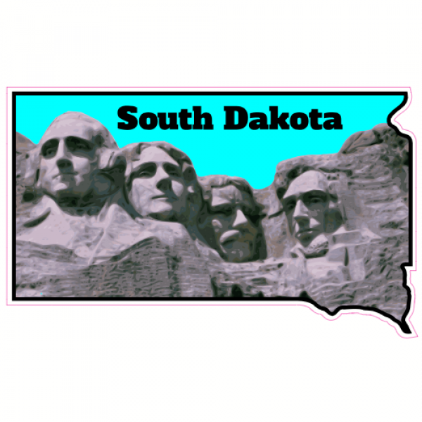 South Dakota Mt Rushmore State Sticker - U.S. Custom Stickers