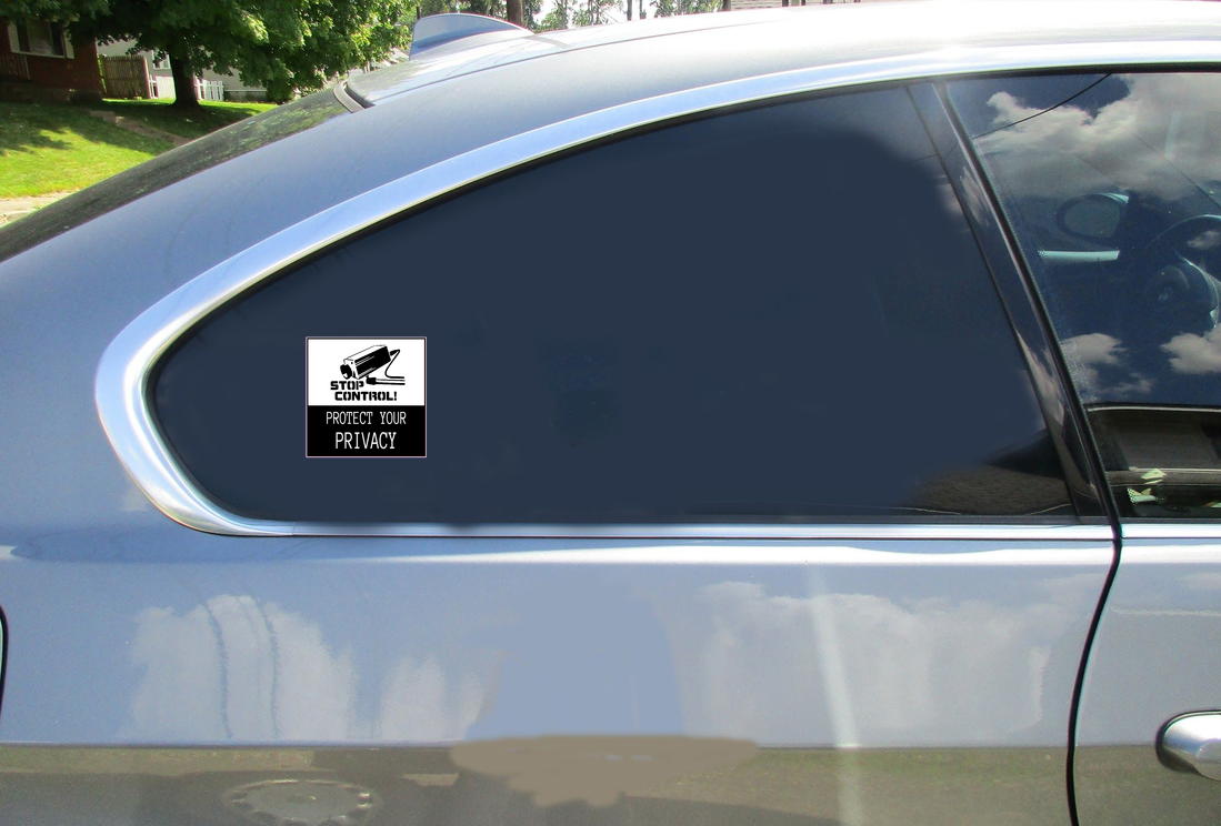 Stop Control Privacy Sticker - U.S. Custom Stickers
