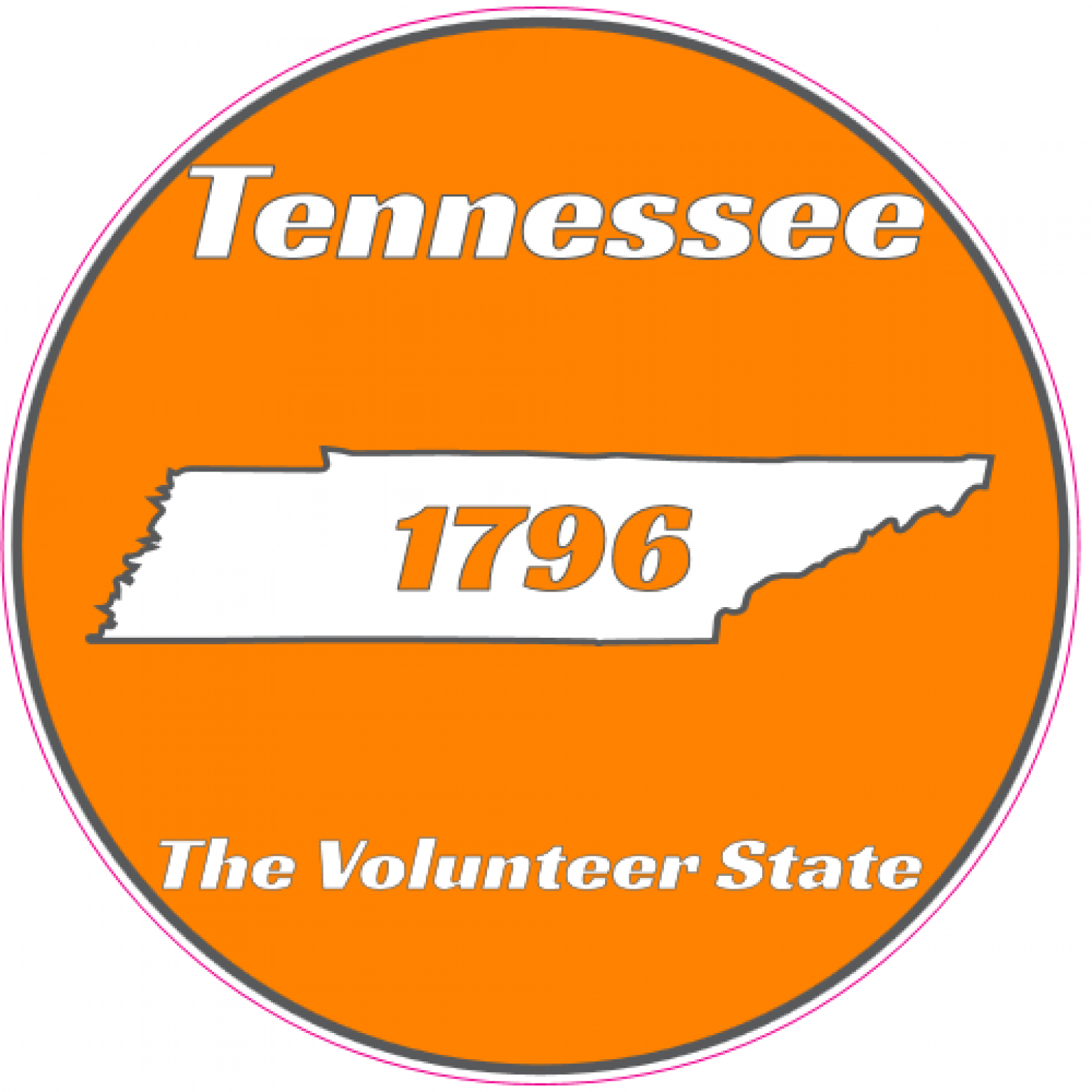 Tennessee Flag Sticker - U.S. Custom Stickers