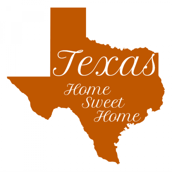 Texas Home Sweet Home State Sticker - U.S. Custom Stickers