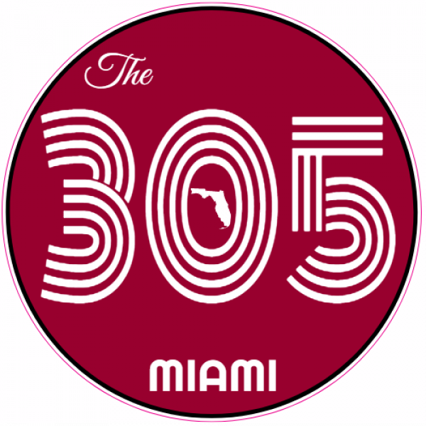 The 305 Miami Circle Sticker - U.S. Custom Stickers