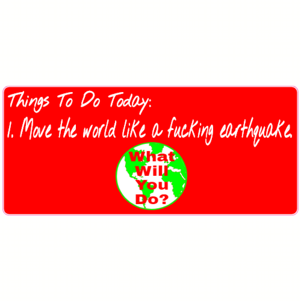 Things To Do Today Bumper Sticker - U.S. Custom Stickers