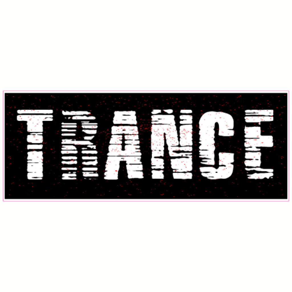 Custom Trance Music Black Decal - Sticker Printing
