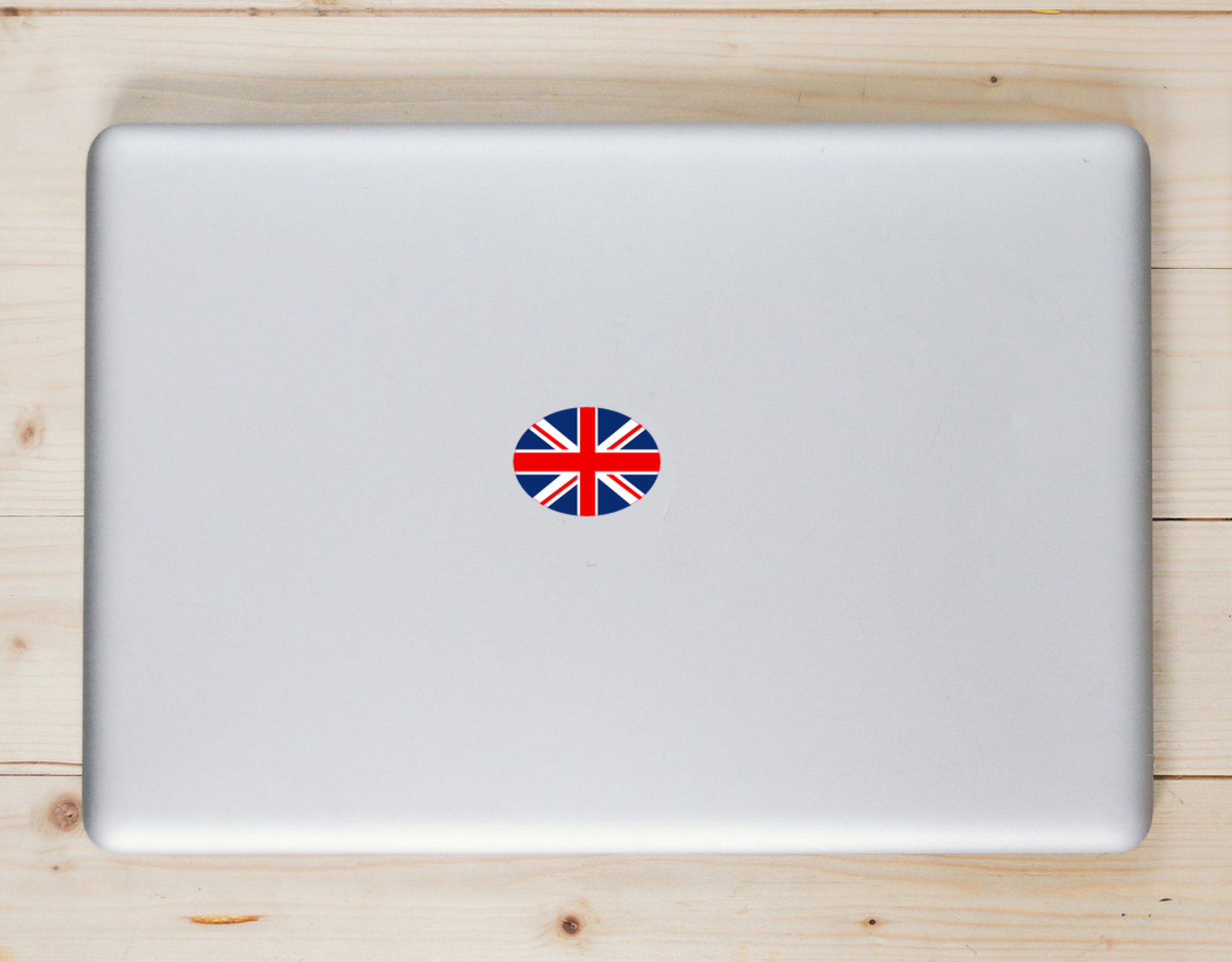 Union Jack Flag Oval Sticker - U.S. Custom Stickers