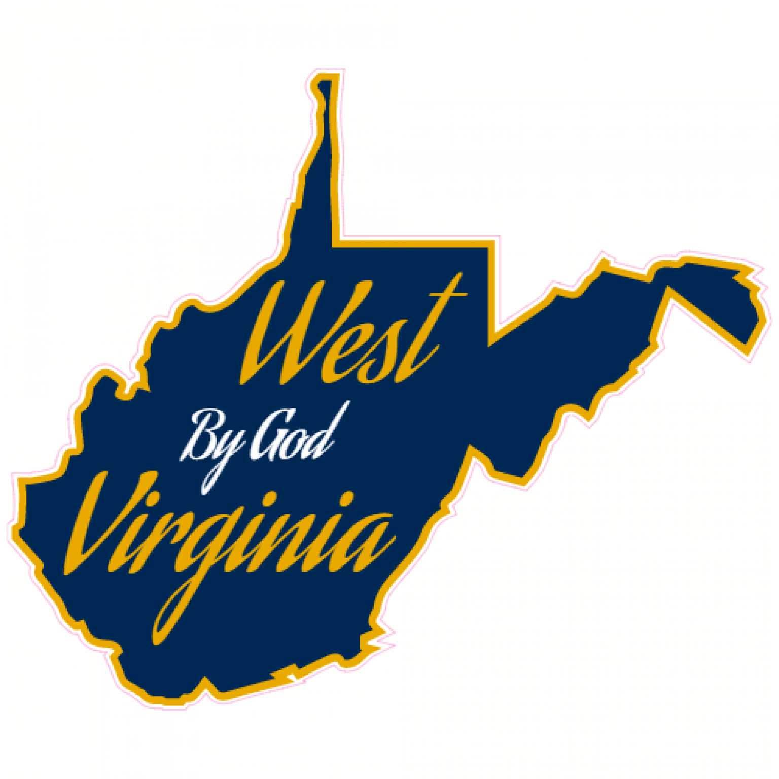 West Virginia Wild and Wonderful Navy Blue Oval Decal - U.S. Custom ...
