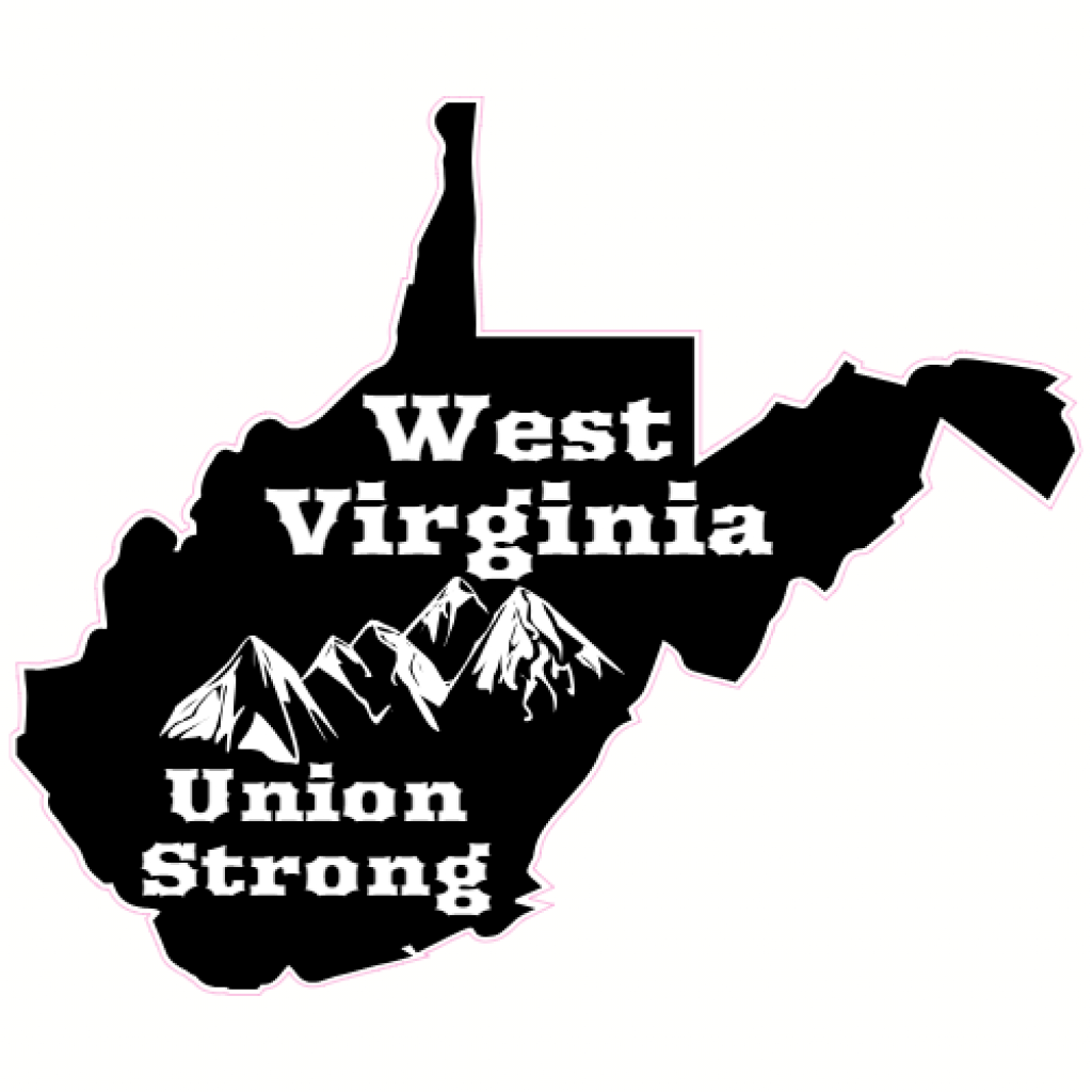 The 304 West Virginia Circle Sticker - U.S. Custom Stickers
