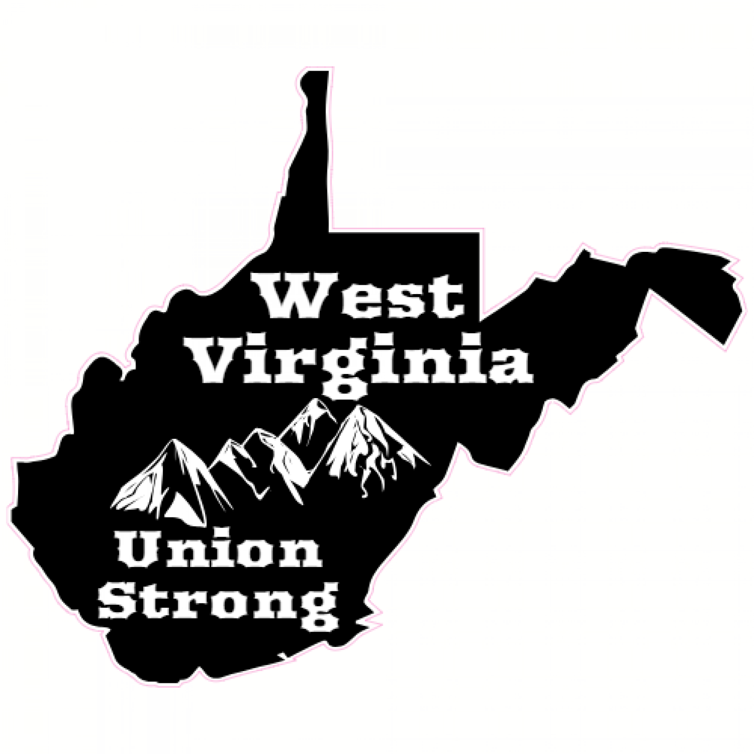 West Virginia Girl State Sticker - U.S. Custom Stickers