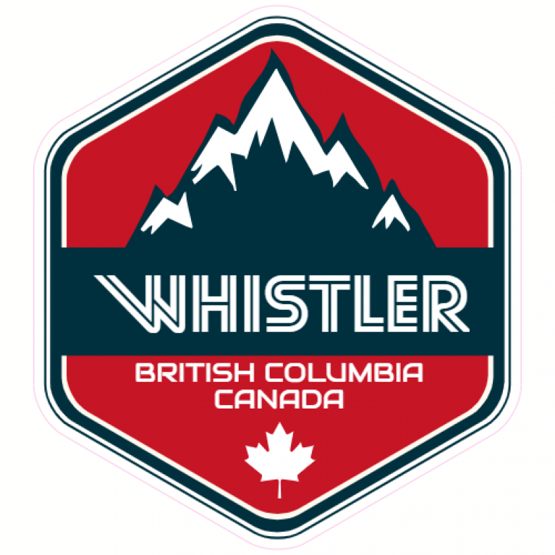 Custom Whistler British Columbia Canada Decal - Sticker Printing