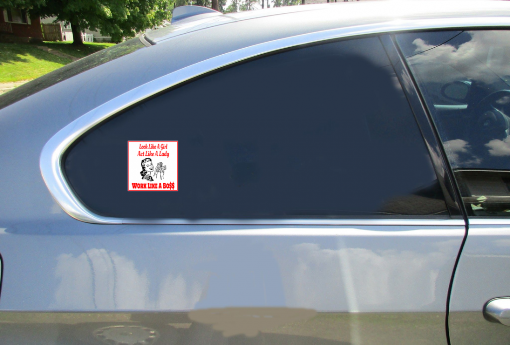 Work Like A Boss Sticker - U.S. Custom Stickers