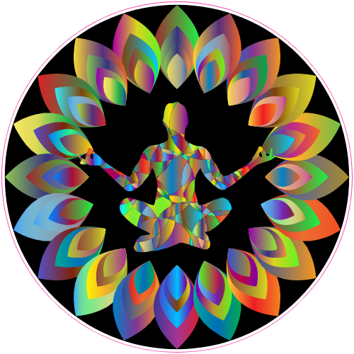 Yoga Meditation Prism Circle Sticker - U.S. Custom Stickers
