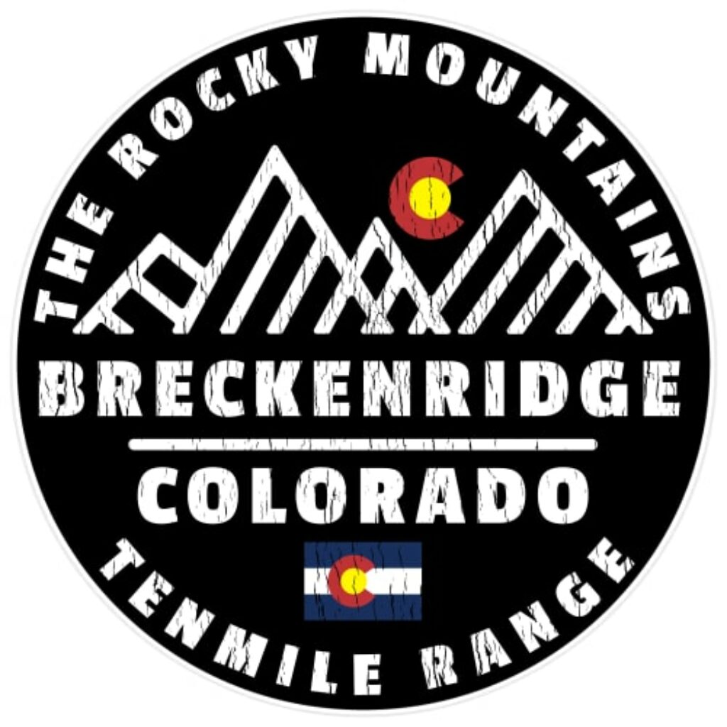 Breckenridge Tenmile Range Mountain Sticker - State Stickers>Colorado ...