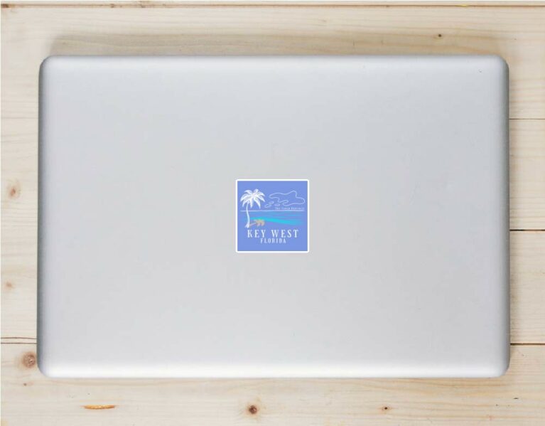 Key West Beach Scene Sticker - State Stickers>Florida Stickers