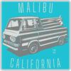 Malibu California Surf Sticker - State Stickers>California Stickers