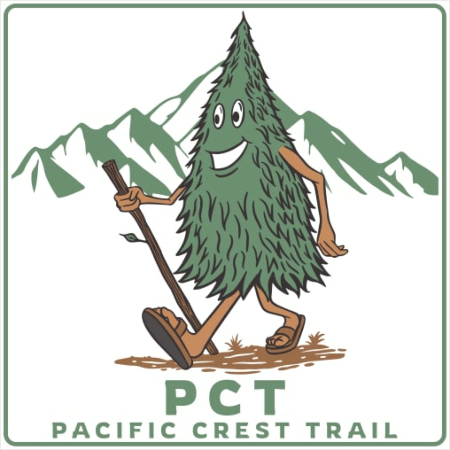 Pacific Crest Trail Sticker - Earth Nature Stickers